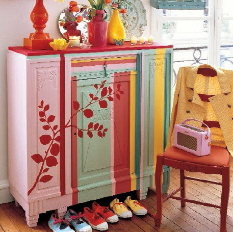 Bright and Colorful Vintage Furnitures for Fun Vintage Decor | In Seven ...